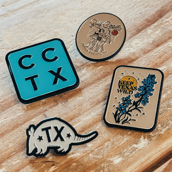 Texas Armadillo Enamel Pin - Made in Texas Co.